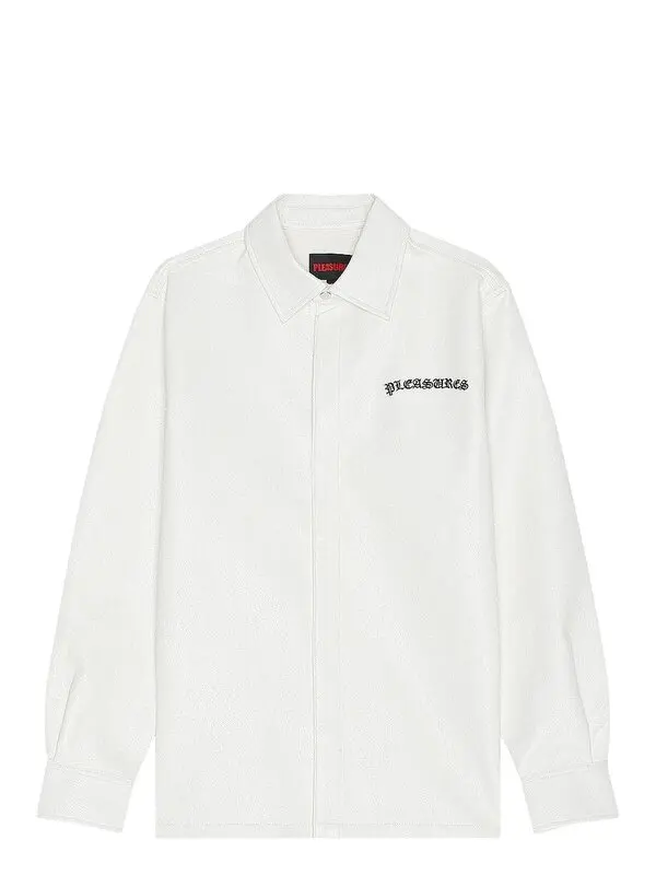 PLEASURES Resonate Overshirt - White