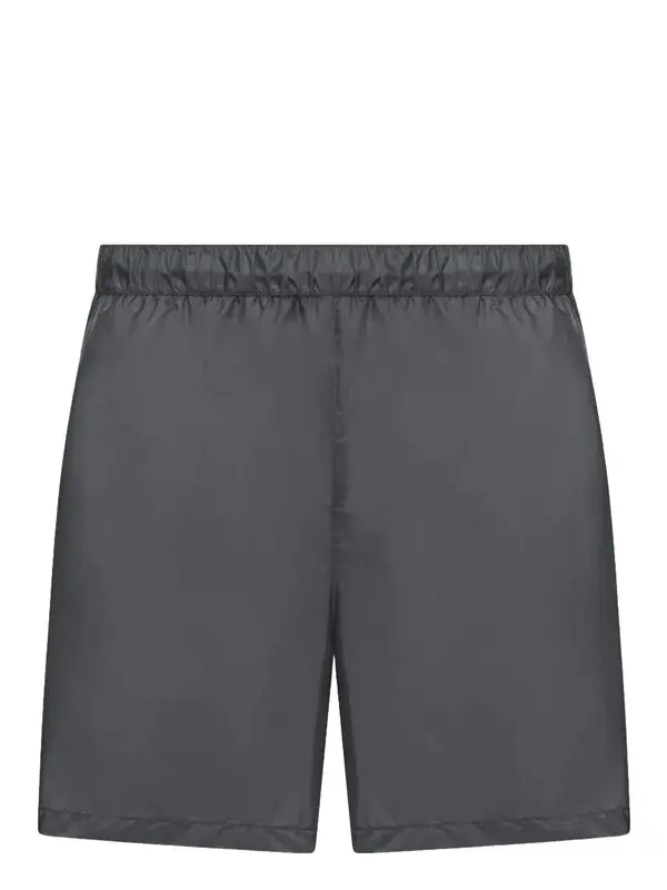 Prada Elasticated-waistband Swim Shorts - Grey