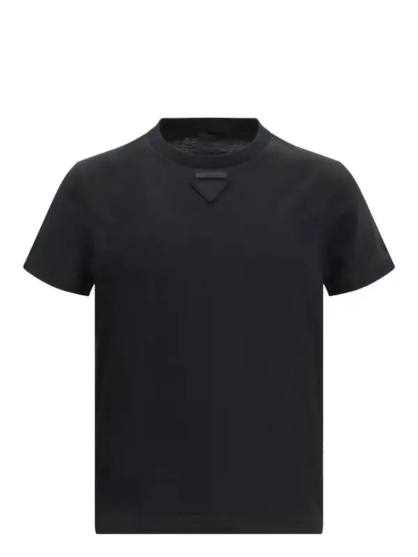 Prada Cotton Logo T-shirt - Black
