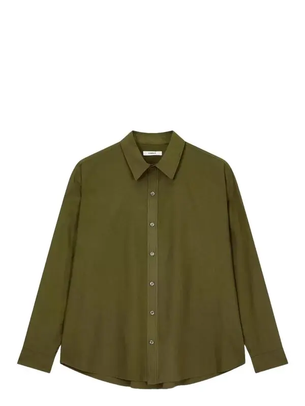 STUDIO TOMBOY Buttoned Long-sleeve Shirt - Green