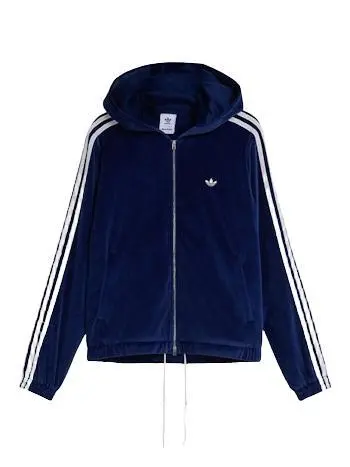 Adidas Wales Bonner Velour Track Jacket - Collegiate Navy Blue