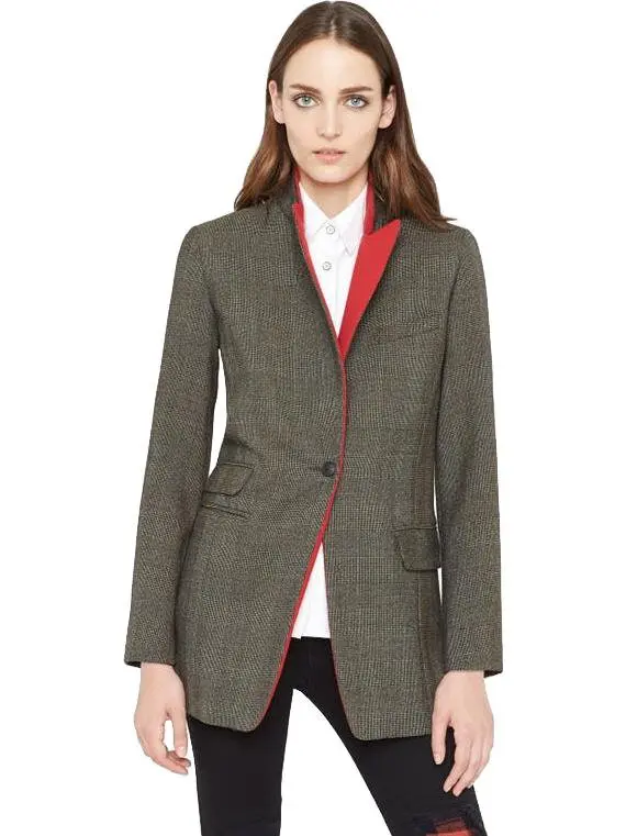 Rag & Bone Paloma' Oversize Glen Plaid Blazer - Brown