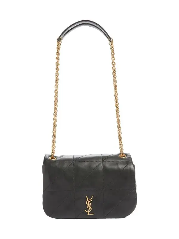 Saint Laurent Mini Jamie 4.3 Patchwork Leather Shoulder Bag - Noir