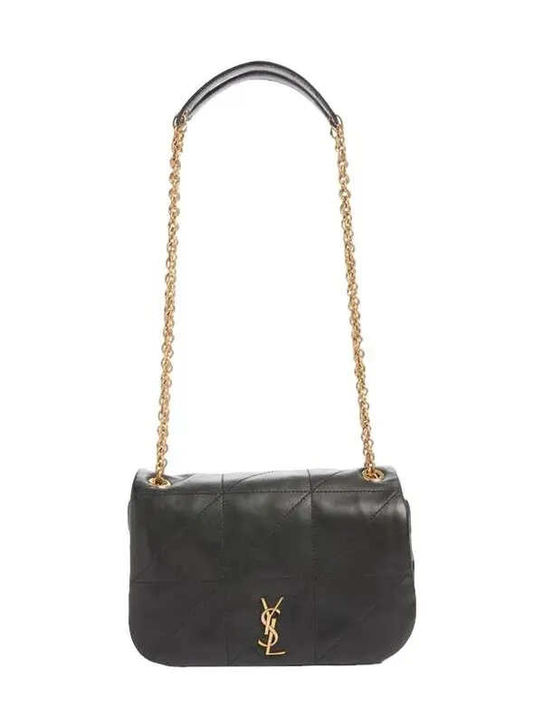 Saint Laurent Mini Jamie 4.3 Patchwork Leather Shoulder Bag - Noir