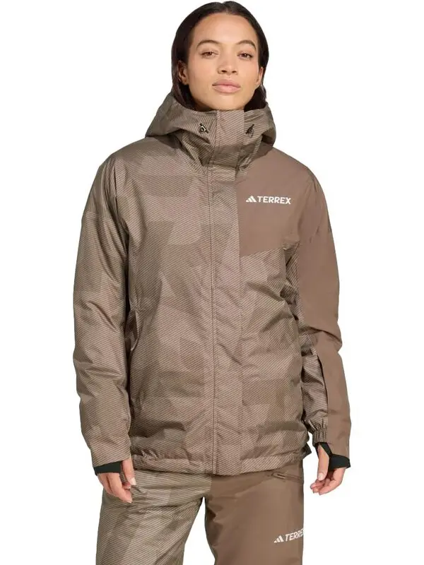 Adidas Terrex Multi 2l Rain.rdy Insulated Jacket - Trace Brown / Earth Strata
