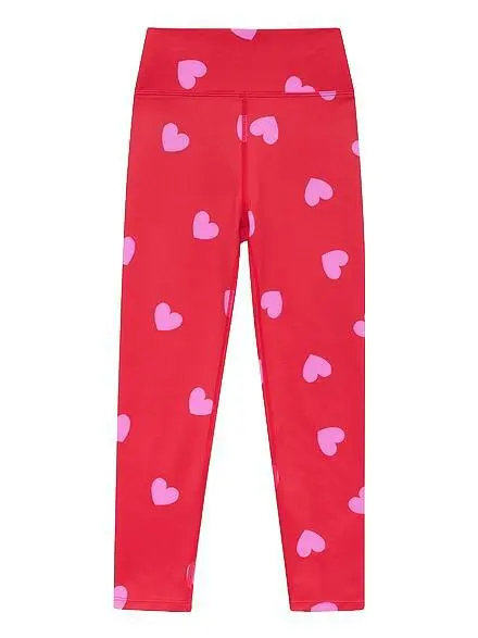 Beach Riot Little Peppa Legging In Red - Royal Red Hearts