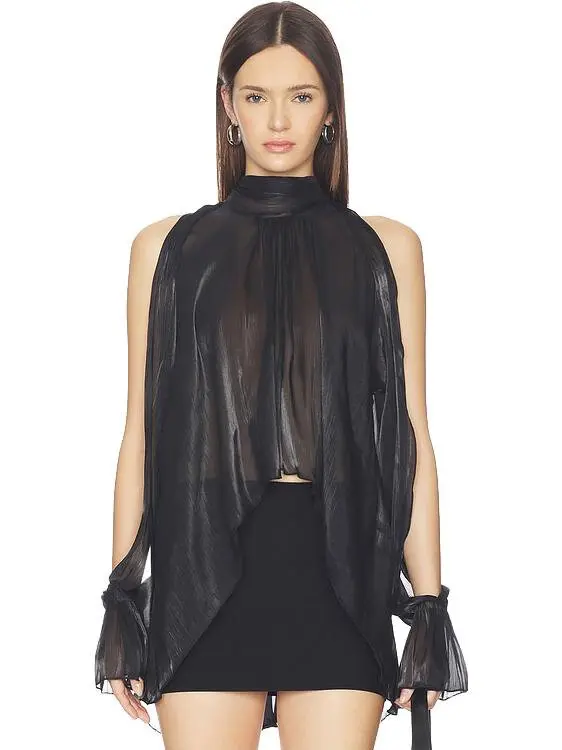 MORE TO COME Tilly Blouse - Black