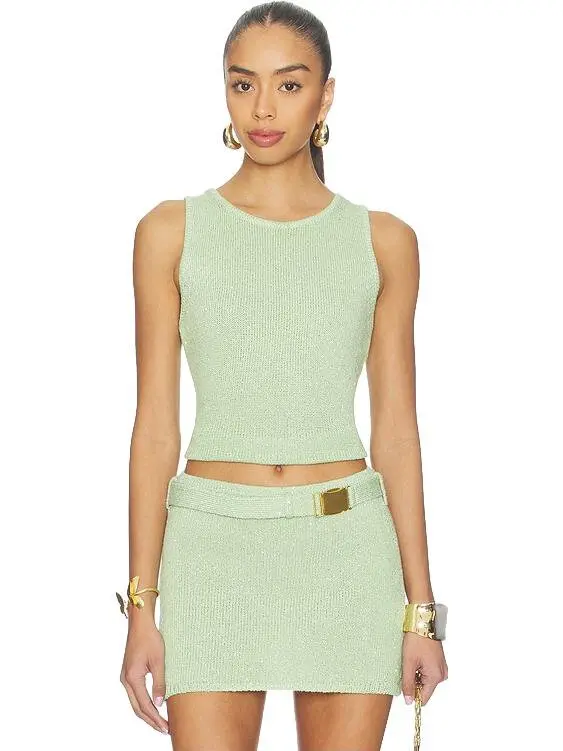 ASTA RESORT Natalia Top - Seafoam Green