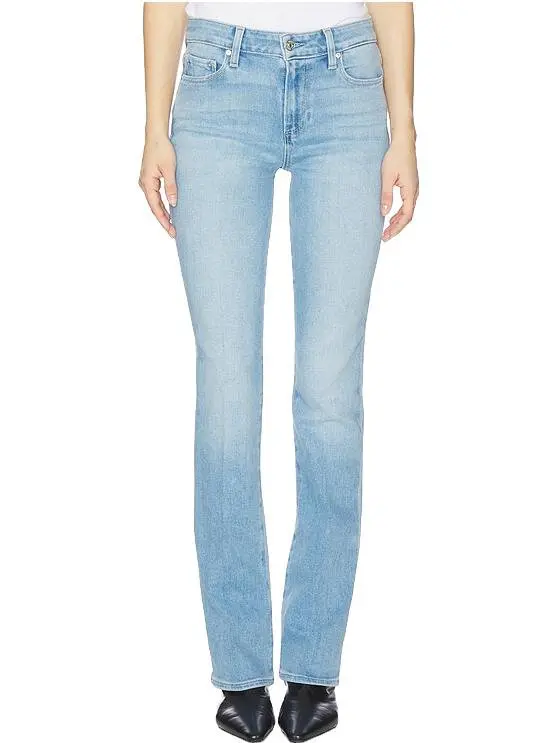 Paige High Rise Manhattan Boot Jeans - Blue