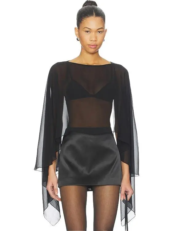 Superdown Amaya Cape Top In . Also - Black