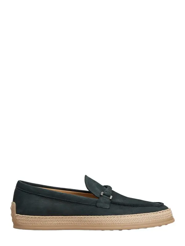 TOD'S Nubuck Loafers - Blue