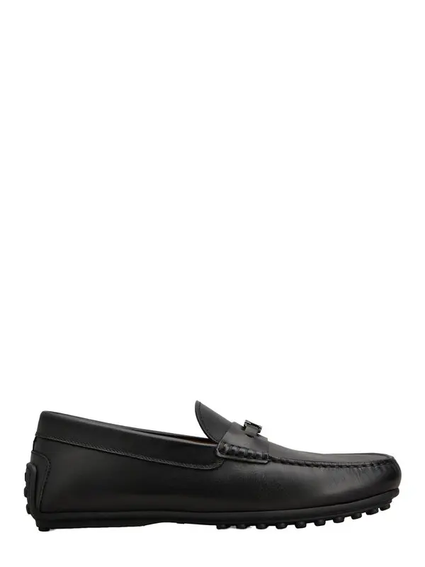 TOD'S City Gommino Leather Loafers - Black