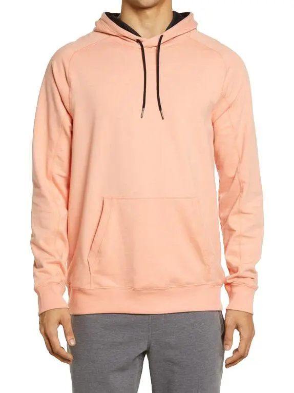 Zella Fleece Hoodie - Coral Shrimp Melange