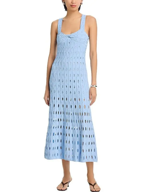 Simkhai Christi Knit Midi Dress - Tidepool