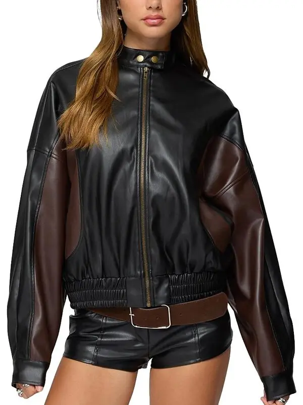 EDIKTED Lavena Contrast Jacket - Black