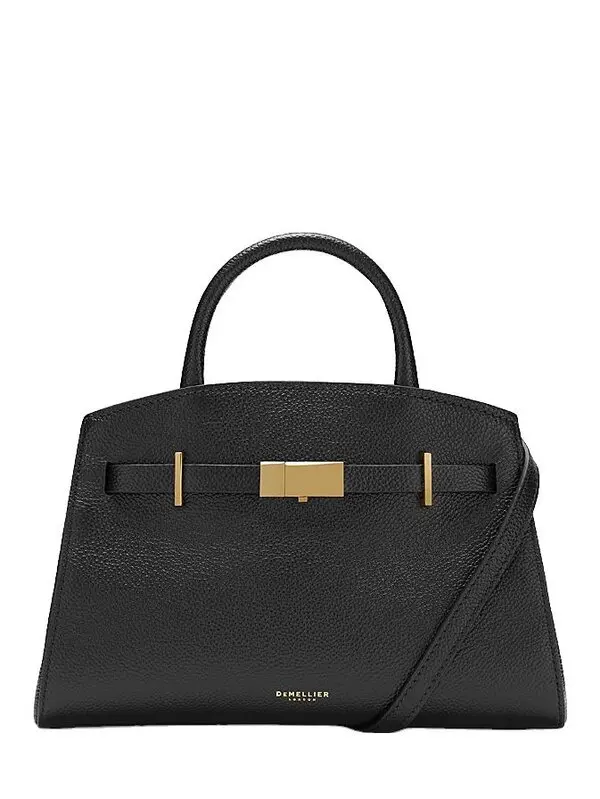 DEMELLIER Hudson Small Leather Handbag - Black