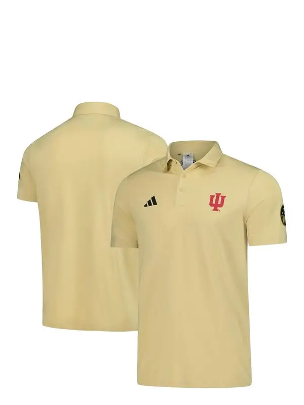 Adidas Indiana Hoosiers Salute To Service Ultimate365 Solid Polo - Tan