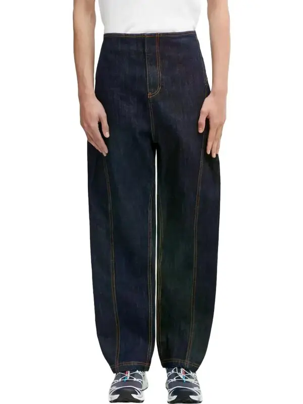ADER ERROR Topstitch Jeans - Blue