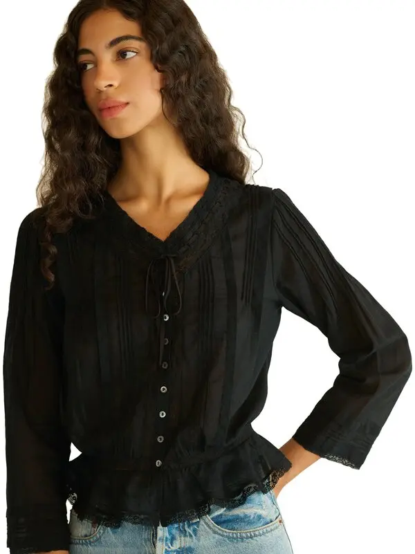 DÔEN Hillock Top - Black