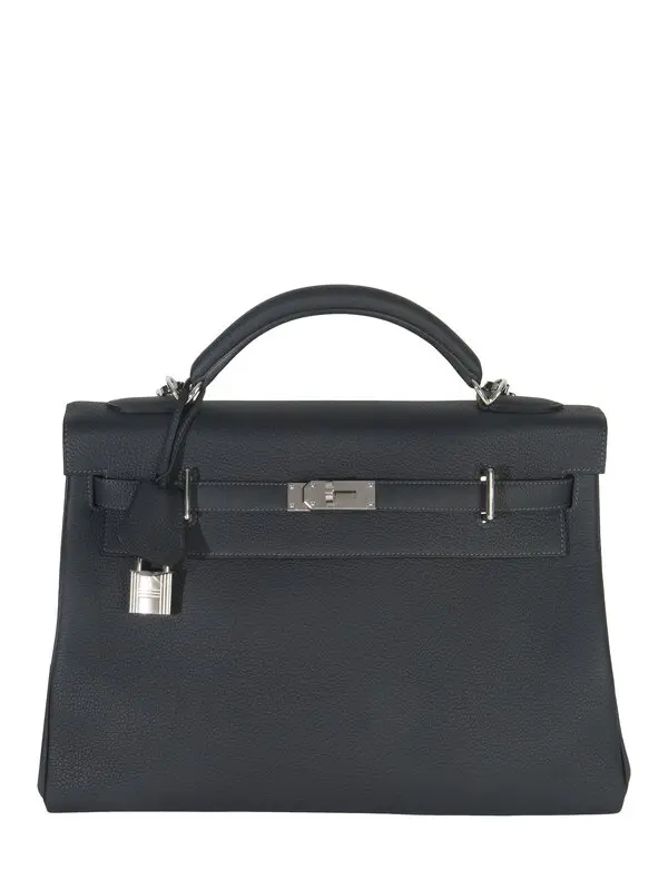 Hermès Togo Maxi Kelly Retourne 42 Phw - Gray