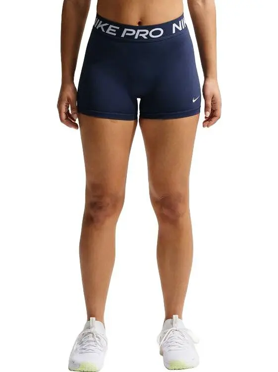 Nike Pro Sculpt Mid-rise Biker Shorts - Midnight Navy/white