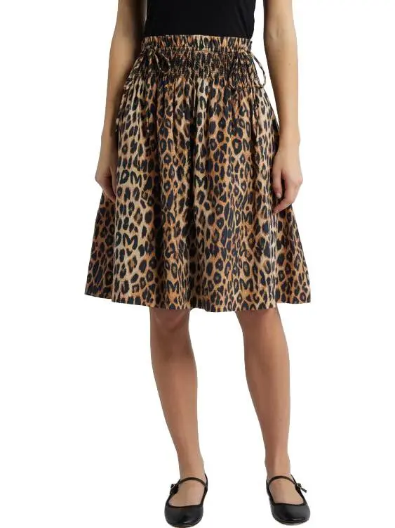 DAMSON MADDER Lilo Leopard Spot Convertible Minidress - Brown