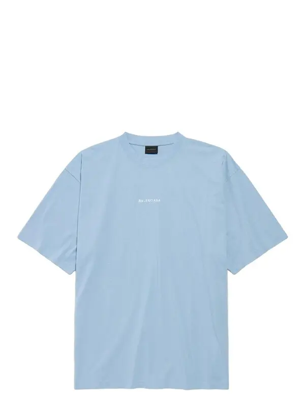 Balenciaga Back T-shirt Medium Fit - Blue
