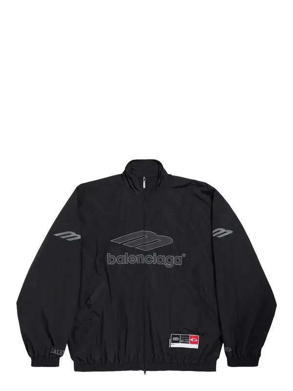 Balenciaga 3b Football Tracksuit Jacket - Black