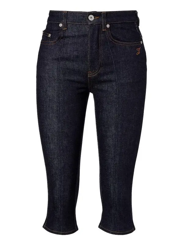 Jacquemus Logo Capri Jeans - Blue