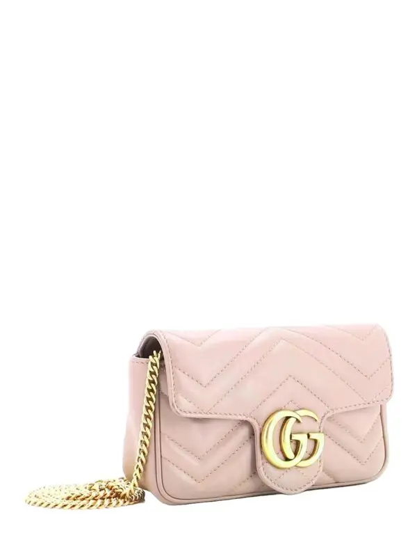 Gucci Gg Marmont Flap Super Mini Crossbody Bag - Neutrals
