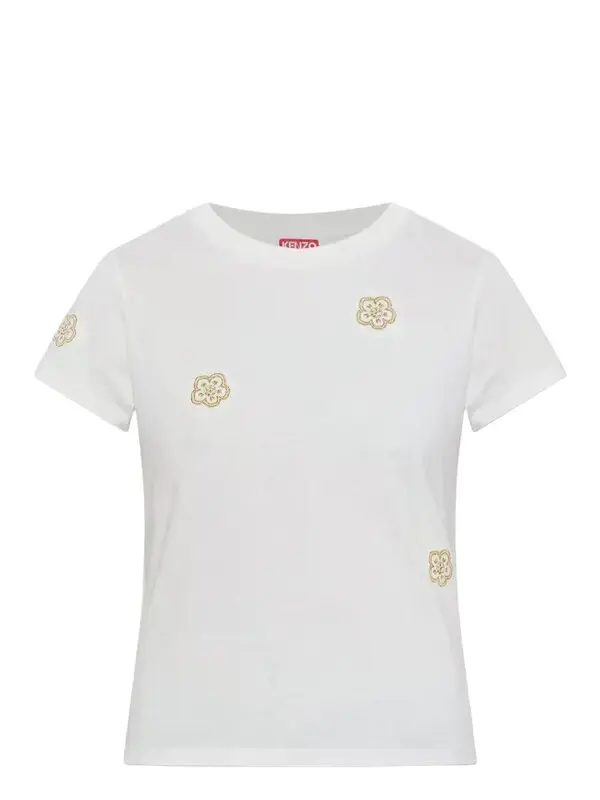 Kenzo Boke Flower Embroidered T-shirt - White