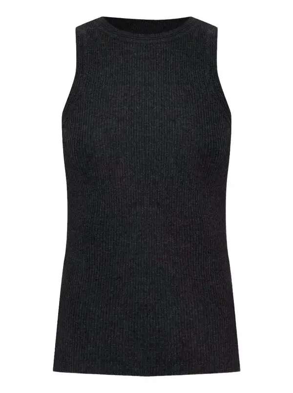 LISA YANG Ribbed Knit Tank Top - Grey