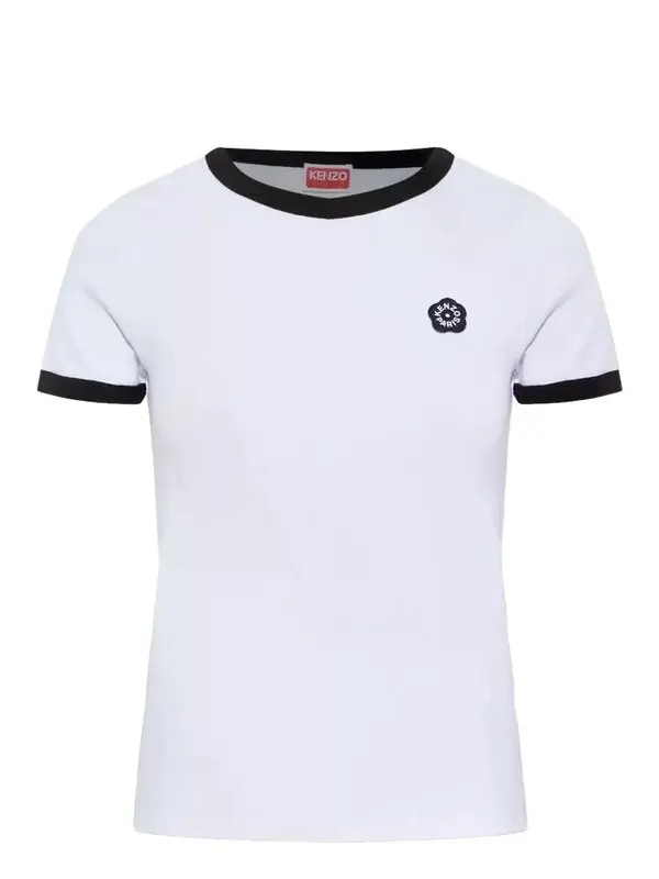 Kenzo Contrast-trim T-shirt - White