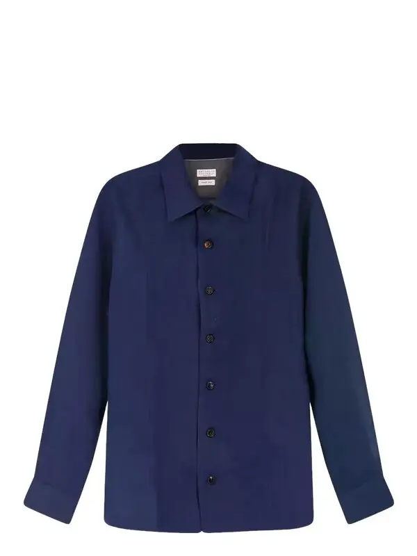 Brunello Cucinelli Button Shirt - Blue
