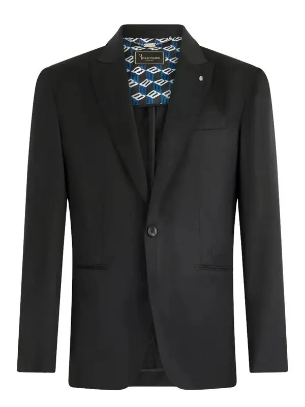 BILLIONAIRE Single-breasted Blazer - Black