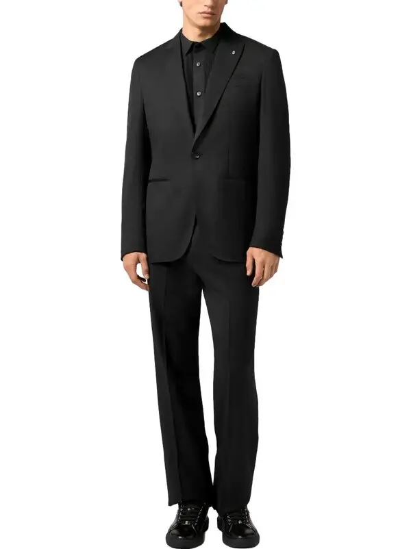 BILLIONAIRE Single-breasted Blazer - Black
