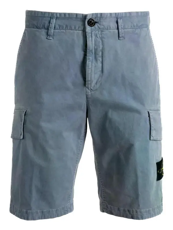 Stone Island Cargo Pocket Shorts - Blue