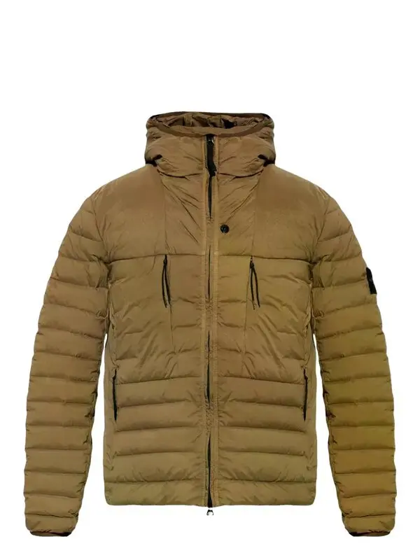 Stone Island Hooded Padded Jacket - Green