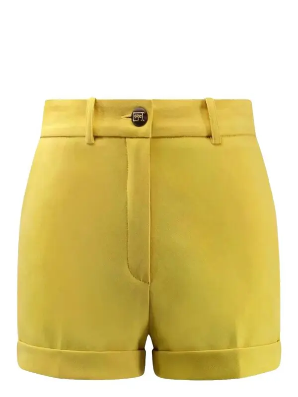 Elisabetta Franchi Buttoned Shorts - Yellow