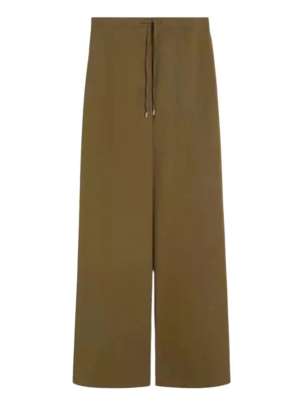 Max Mara Drawstring Palazzo Pants - Brown