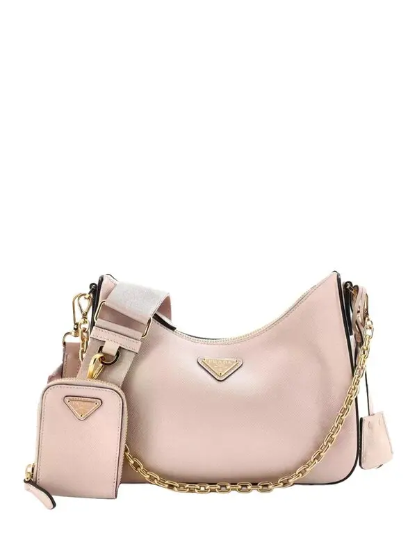 Prada Re-edition 2005 Saffiano Leather Shoulder Bag - Neutrals