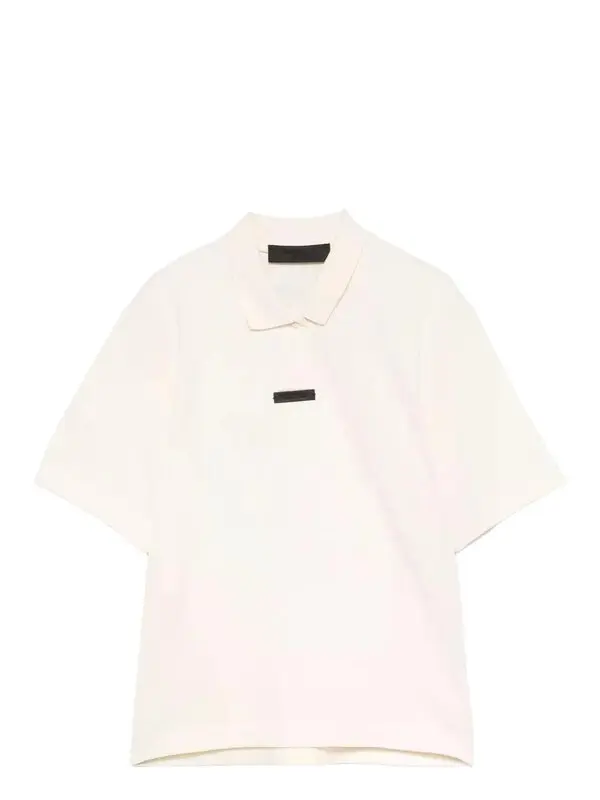 Fear Of God Piqué Cropped Polo Top - Neutrals
