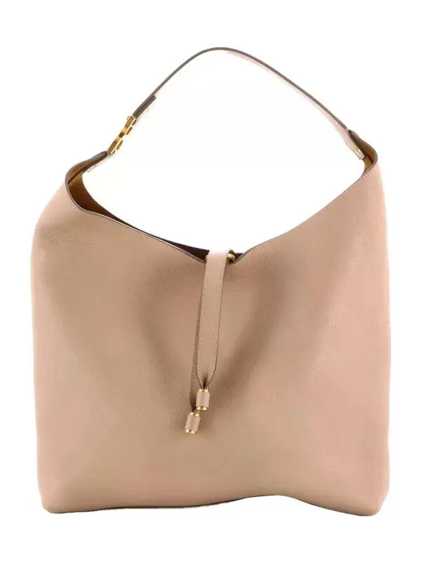 Chloé Marcie Leather Hobo Bag - Neutrals