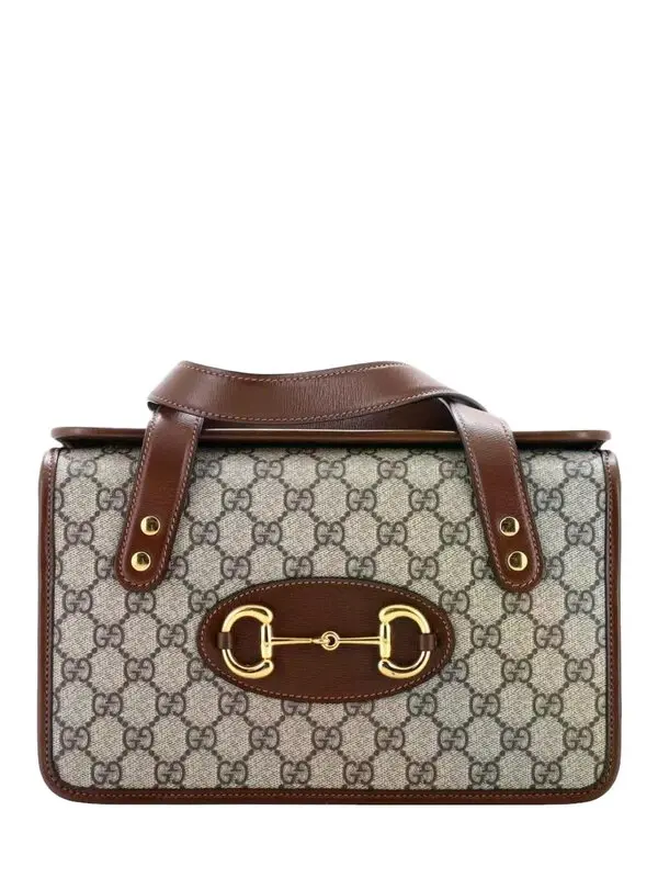Gucci Horsebit 1955 Boston Bag Small Satchel - Brown