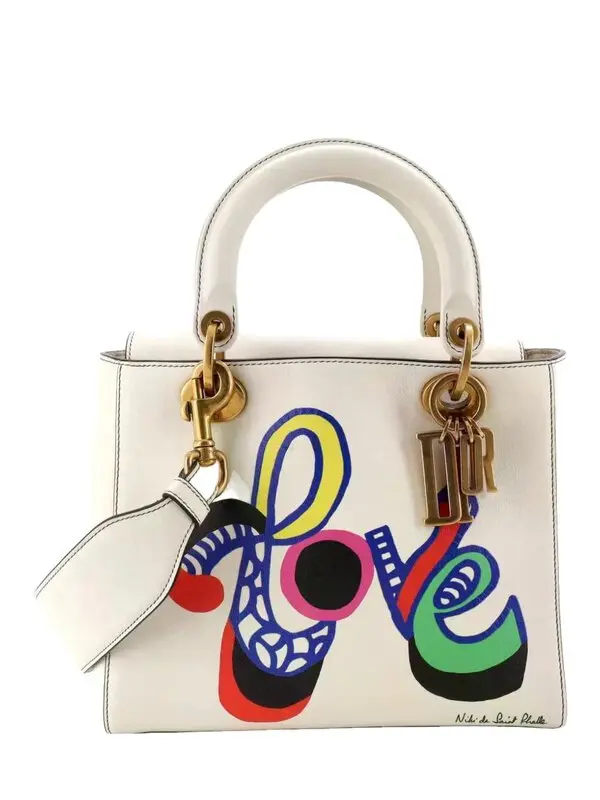 Dior Supple Lady Limited Edition Niki De Saint Phalle Printed Leather Medium Satchel - Multicolour