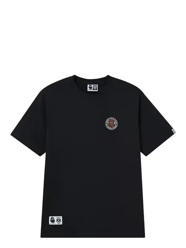 FINGERCROXX Crew-neck Graphic T-shirt - Black