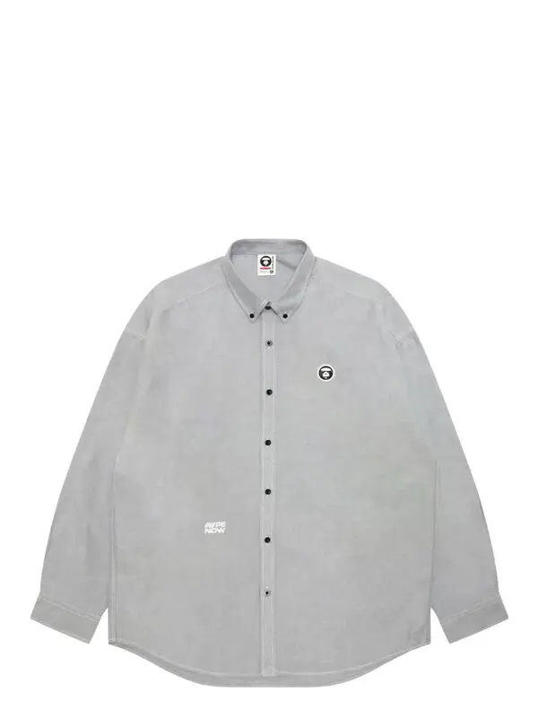 AAPE BY *A BATHING APE Logo-patch Shirt - Grey
