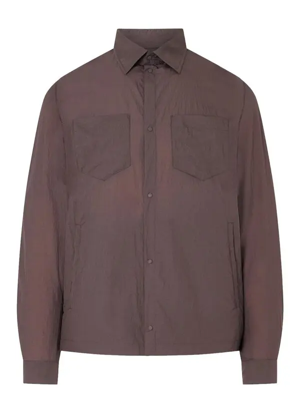 Herno Shell Twill Overshirt - Brown
