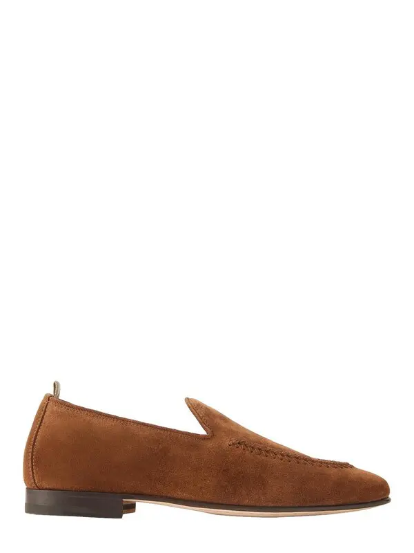 Officine Creative Oliver 013 Suede Loafers - Brown