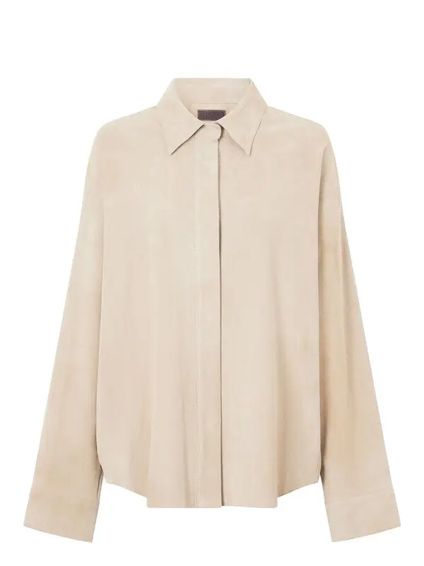 Stouls Simone Suede Shirt - Neutrals